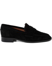 Atp Atelier Airola Almond-Toe Strap Loafers in Brown | Lyst UK