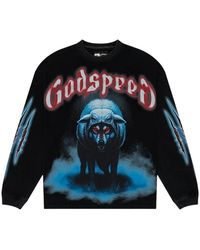 Godspeed F.T.W Ls Graphic Sweater in Black for Men | Lyst UK
