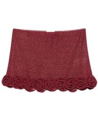 Oséree Rose Trim Short Skirt in Pink | Lyst UK