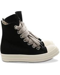 Rick Owens Canvas Toe-Cap Sneakers in Natural | Lyst UK