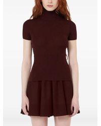 Max Mara Roll-Neck Mino Top in Orange | Lyst UK