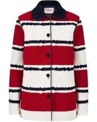 Iceberg Button Coat in Blue | Lyst UK