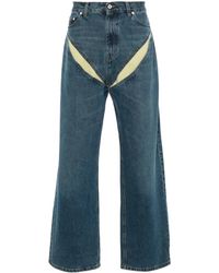 Y. Project Everコレクション ブルー アシンメトリー ジーンズ Y. Project Everコレクション ブルー アシンメトリー ジーンズ
