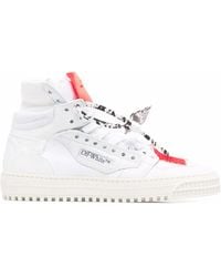 Off-White c/o Virgil Abloh Lace-Up Heel Counter Sneakers in White for ...