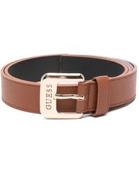 Guess Buckle Triangle-Logo Belt in Pink | Lyst UK