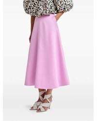 Essentiel Antwerp Inverted-Pleat A-Line Midi Skirt in Purple | Lyst UK