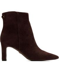 Sam Edelman Taylin Kitten Heel Boots in Brown | Lyst UK