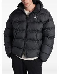 Nike Logo-Detail Hoodie in Blue for Men | Lyst UK