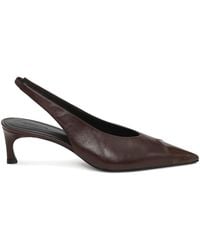 ROTATE BIRGER CHRISTENSEN Slingback Leather Pumps in Metallic | Lyst UK