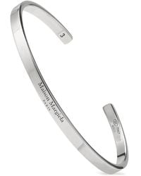 Maison Margiela Reference Cuff Bracelet in White | Lyst UK