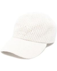 Eleventy Knitted Baseball Cap in Black for Men | Lyst UK
