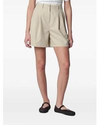 DUNST Double-Pleated Bermuda Shorts in Black | Lyst UK