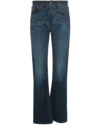 Lois Logo-Patch Flared Jeans in Blue | Lyst UK