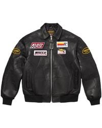 Supreme X Vanson Leathers X Marvel Spider- Intarsia-Knit Sweater in ...