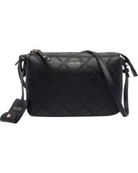 Liu Jo Logo-Debossed Cross Body Bag in Natural | Lyst UK