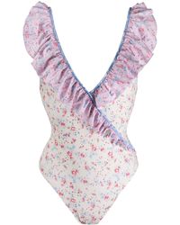 LoveShackFancy Monokinis and one-piece swimsuits for Women - Lyst.com