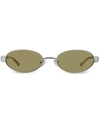 Gentle Monster Cali 02 Oval-Frame Sunglasses in Black | Lyst