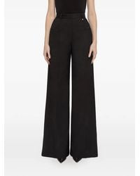 Nissa Wide-Leg Viscose Pants in Black | Lyst UK