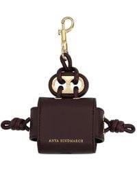 Anya Hindmarch Frog Earphone Case in Brown | Lyst UK