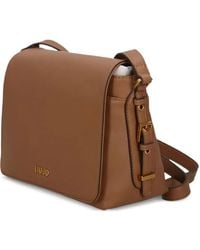 Liu Jo Medium Logo-Detail Cross Body Bag in Brown | Lyst UK