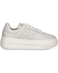 Furla Retrò Logo-Detail Sneakers in Brown | Lyst UK