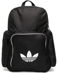 adidas Logo-Print Small Backpack in Black | Lyst UK