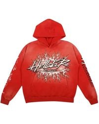 HELLSTAR Bleach-Effect Hoodie in Brown for Men | Lyst UK