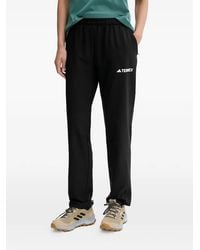 adidas Logo-Print Basketball Track Pants in Grey | Lyst UK