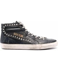 Golden Goose Deluxe Brand Slide High Top Sneakers in White for Men | Lyst