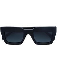 Anine Bing Indio Square-Frame Sunglasses in Black | Lyst UK