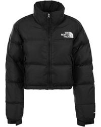 The North Face Sherpa Nuptse Jacket in Black | Lyst The North Face Sherpa Nuptse Jacket in Black | Lyst