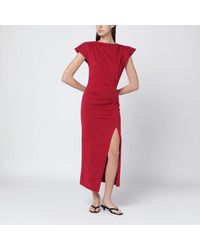Isabel Marant One Shoulder Maxi Dress in Black | Lyst UK