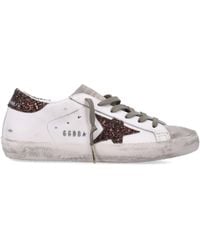 Golden Goose Ballstar Glitter/Leo in Brown | Lyst UK
