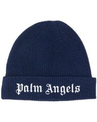 Palm Angels Logo Knitted Scarf Cotton in Red | Lyst UK