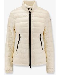 Moncler Cappuccino Nylon Jasmin Down Jacket in Natural | Lyst UK