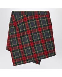 Vivienne Westwood Mini Skirt With Orb Logo in Grey | Lyst UK