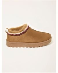 FatFace Fatface Lyra Felt Mule Slipper in Natural | Lyst UK