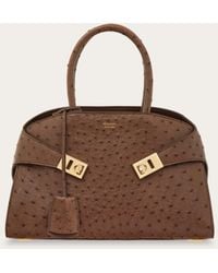 Ferragamo Hug Handbag (M) in Blue | Lyst