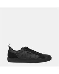 HUGO Faux-Leather Logo Trainers in Black for Men | Lyst UK