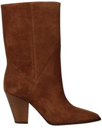Tommy Hilfiger Mid-Height Cowboy Boots in Brown | Lyst UK