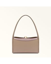 Furla Nicole Ebb Stucco Night Calf Leather + Sidney Calf Leather in ...