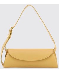 Jil Sander Cannolo Leather Bag in Black | Lyst
