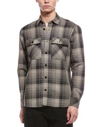 Bogner Clive Relaxed Fit Wool Shirt in Black for Men | Lyst UK