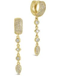 Sterling Forever 14k Plated Michaela Triple Hoops in Metallic | Lyst UK