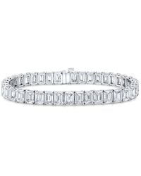 Lab Grown Diamonds 14k 15.00 Ct. Tw. Lab-grown Diamond Tennis Bracelet in Metallic | Lyst
