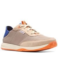 Clarks Mapstone Sport Leather Sneaker in Brown for Men | Lyst UK