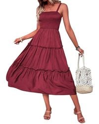 Kayla Paris Midi Dress in Blue | Lyst UK