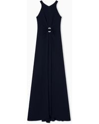 Giorgio Armani Dress in Natural | Lyst UK