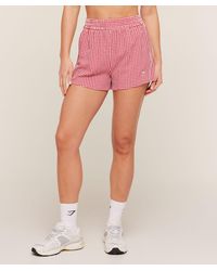 GYMSHARK Gingham Shorts in Pink | Lyst