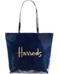 Harrods Signature Logo Tote Bag in Black | Lyst UK